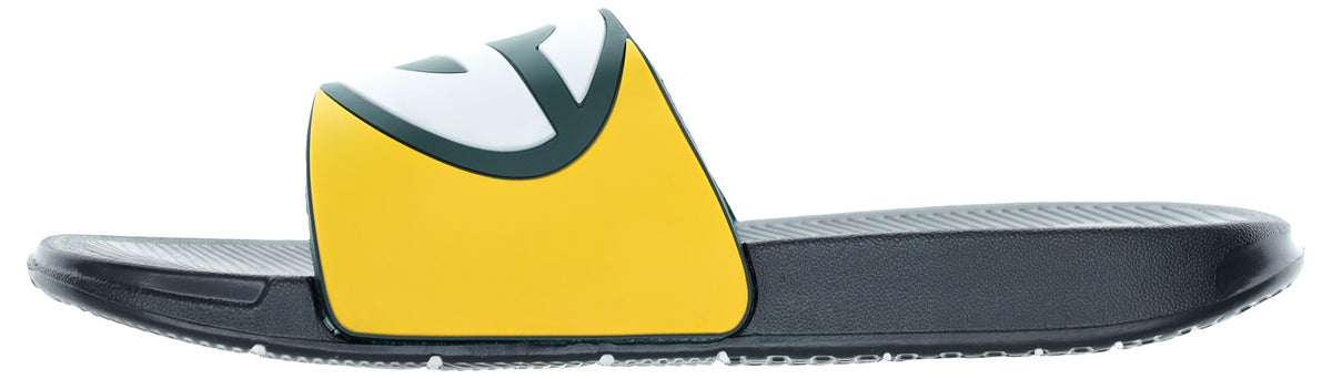 FOCO NFL Men's Green Bay Packers Cropped Big Logo Raised Slides – Fanletic