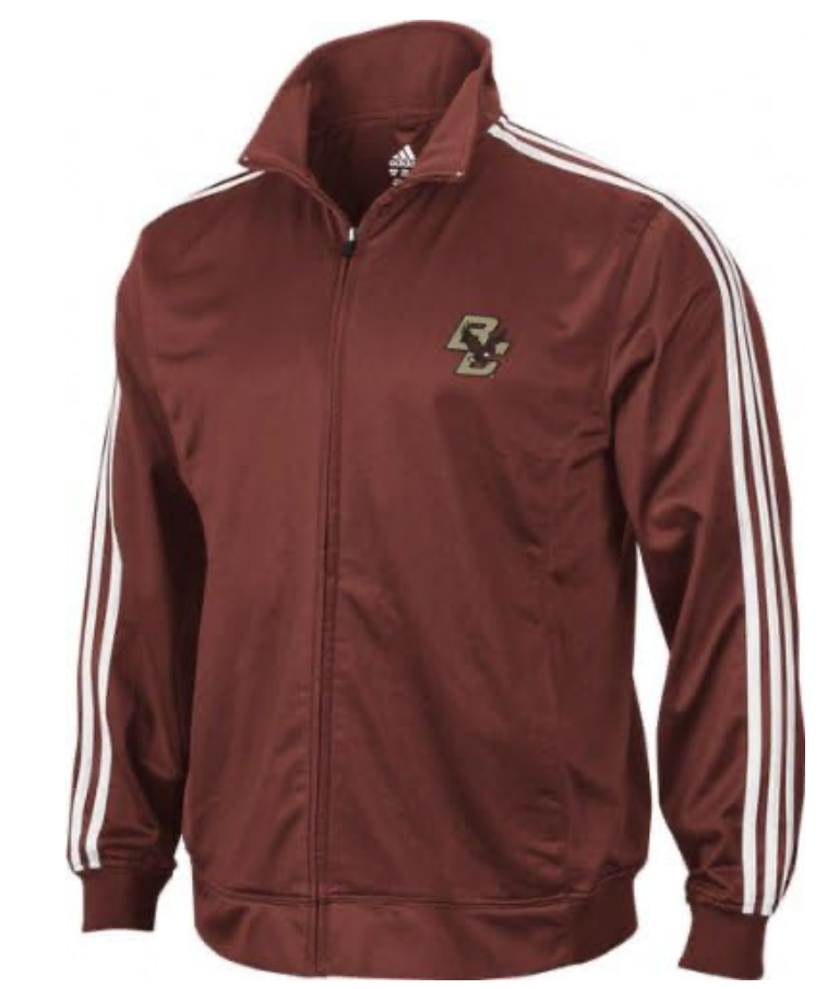 Boston College Eagles Adidas Men's Maroon 3-Stripe Track Jacket, Large ...