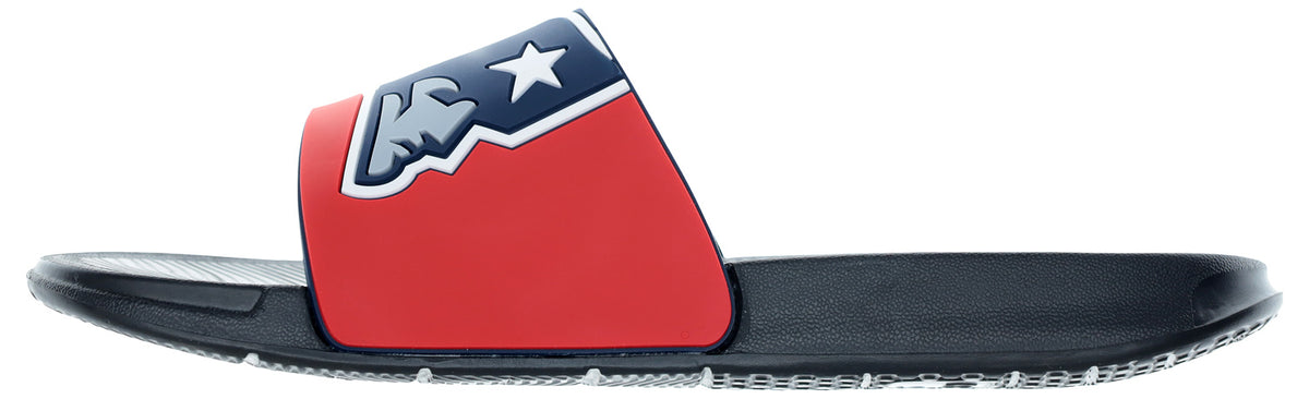 FOCO NFL Men's New England Patriots Cropped Big Logo Raised Slides ...