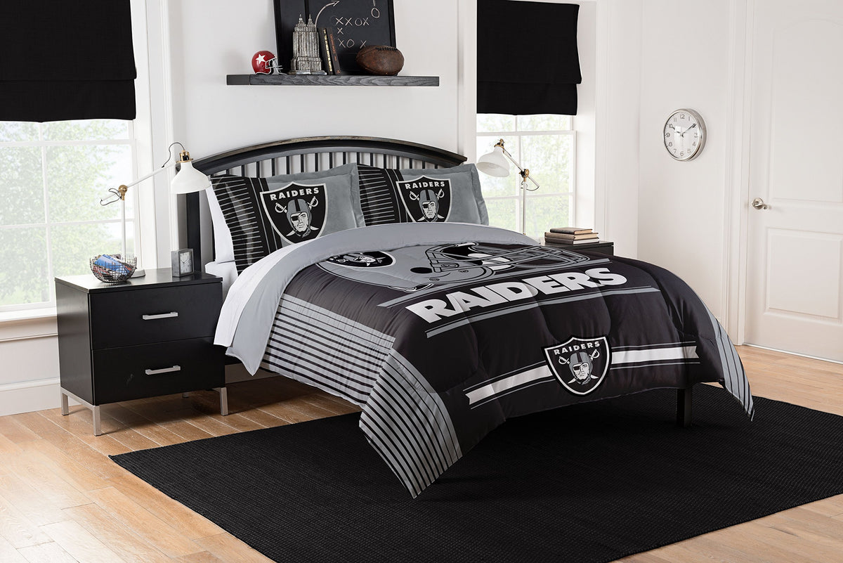 Northwest NFL Las Vegas Raiders Safety Printed Comforter Set, King ...