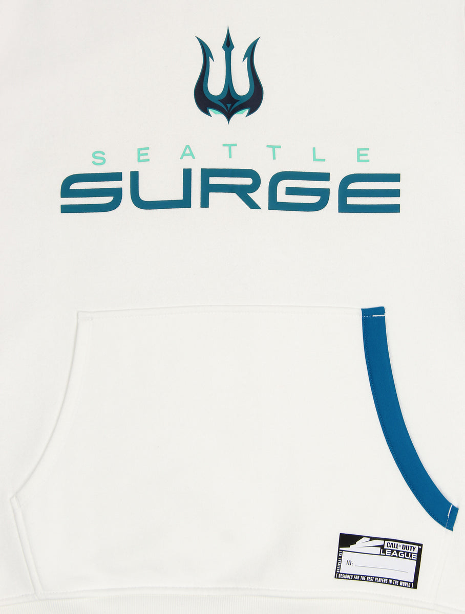 Call Of Duty League Men's Seattle Surge CDL Team Kit Home Hoodie, Whit ...