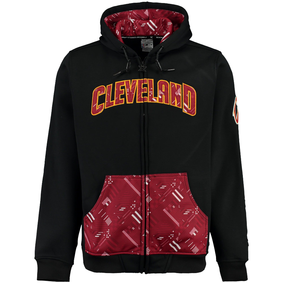 Zipway NBA Men's Cleveland Cavaliers Signature Basics Full Zip Hoodie ...