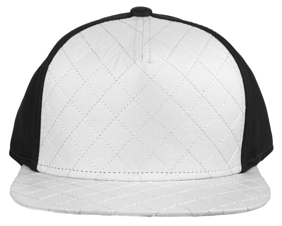 Flat Fitty Wiz Khalifa Quilted Cap Hat, White and Black – Fanletic
